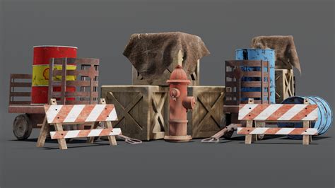 Artstation Construction Assets 3d Model Game Assets