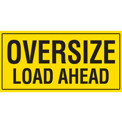 Pilot Vehicle Escort Sign Kit “oversize Load Ahead” Johnsons Trucks