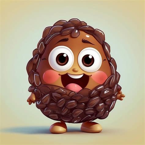 Premium Photo 3d Cute Raisin Character