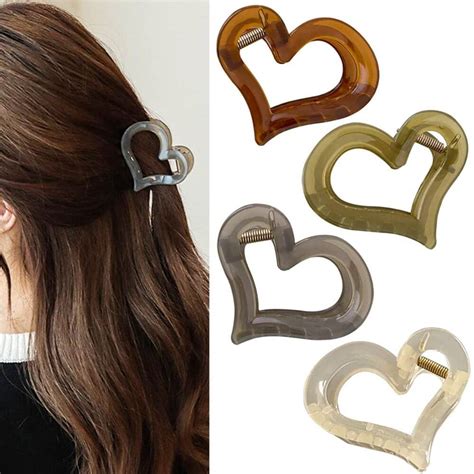 Love Your Look With Heart Shaped Claw Clips