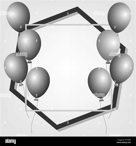 Poster Background With Balloons Stock Vector Image And Art Alamy