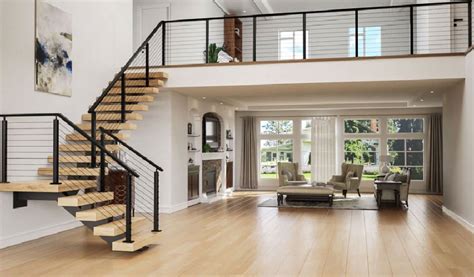 Floating Staircase Design Ideas Upbeat Geek