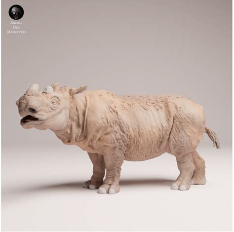 Sumatra Rhino From Animal Den Miniatures As 3d Print Alica And Mad