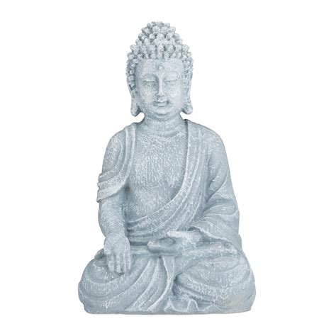 Statue Bouddha Assis 40 Cm De Haut Déco Feng Shui Résistant Aux