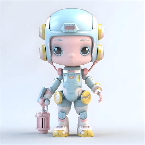 Premium Ai Image 3d Render Of A Cute Robot 3d Illustration