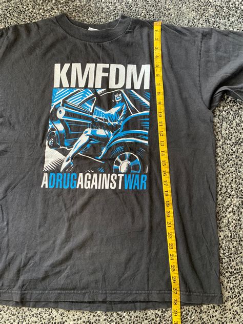 Vintage 90s Kmfdm Metal Band T Shirt Etsy