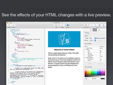 tumult whisk 2 0 html and php editor stacksocial