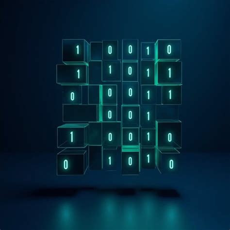 Free Glowing Binary Grid Image Binary Digital Code Download At