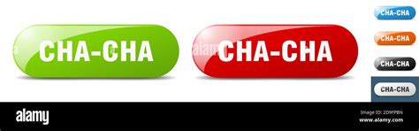 Cha Cha Button Sign Key Push Button Set Stock Vector Image And Art Alamy