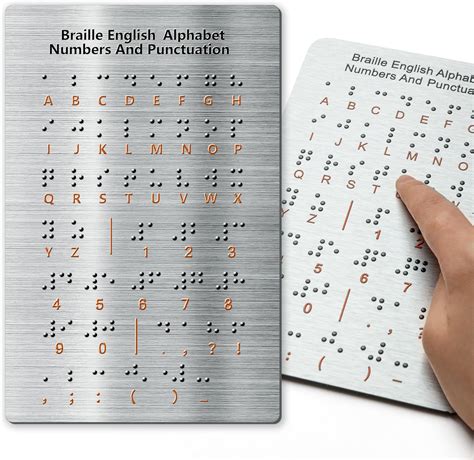 Braille Alphabet Board Learn Braille For Beginners