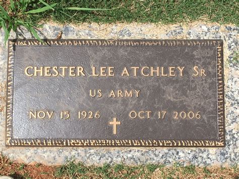 Chester Lee Atchley 1926 2006 Find A Grave Memorial