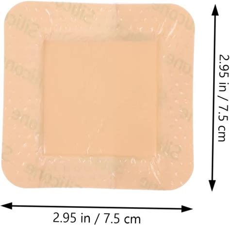 Ohphcall 6pcs Gel Scar Patches Silicone Bordered Hydrocolloid Patches