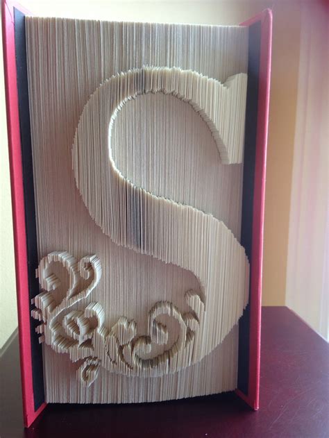 The Letter S Book Fold Pattern Cut And Fold Pattern Birthdays