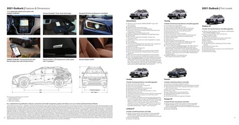 Subaru Outback Brochures 2021 Outback Brochure Page 18