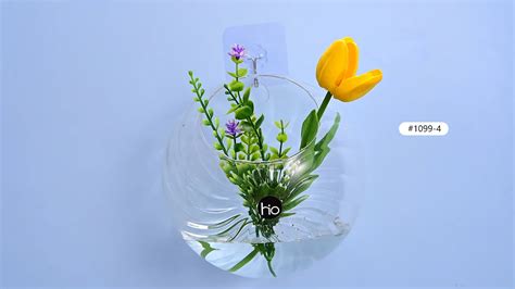 Wall Mounted Glass Vase High Borosilicate And Colorful