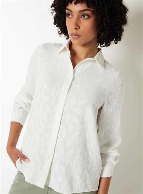 Buy Women Textured Regular Fit Shirt Online At Just Rs 899 0