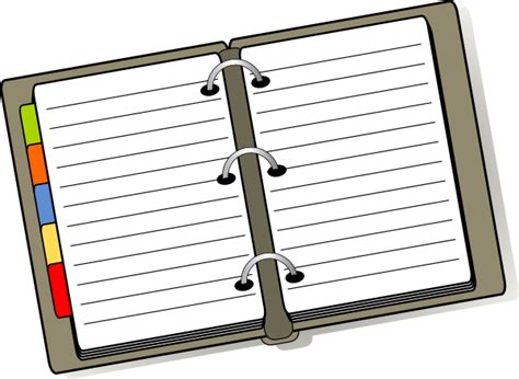 Organized Binder Clip Art At Vector Clip Art Online