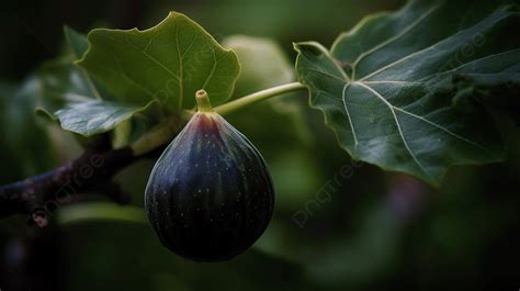 Fig Growing On A Branch Background Black Fig Hd Photography Photo