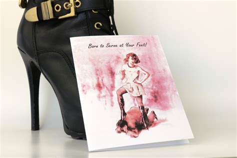 Femdom Love Card For Dominant Woman Dominatrix Etsy