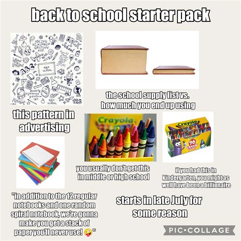 Back To School Starter Pack Rstarterpacks Starter Packs Know Your Meme