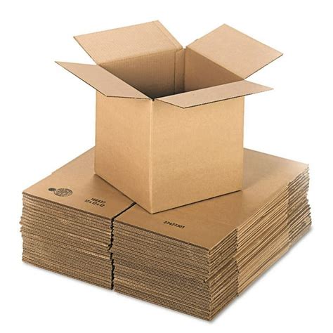 Universal Ufs121212 12 In Cubed Fixed Depth Corrugated Shipping Boxes