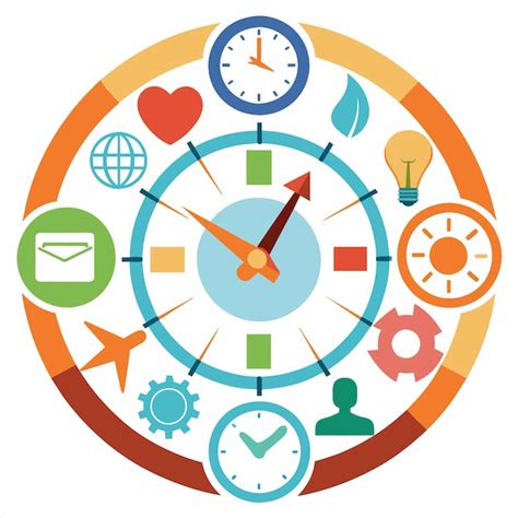 Premium Vector A Clock With The Time Of 5 00 On It
