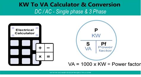 Kilowatts To Volt Amps Calculation