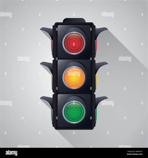 Semaphore Trafficlight Sign Design Stock Vector Image And Art Alamy