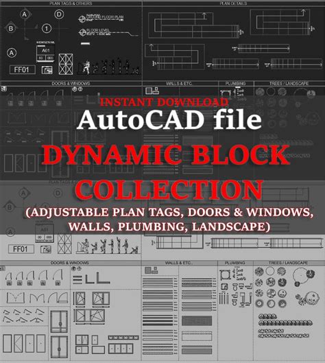 autocad dynamic blocks collections metric autocad template doors
