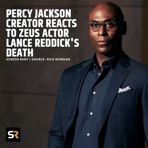 Percy Jackson Creator Reacts To Zeus Actor Lance Reddicks Death