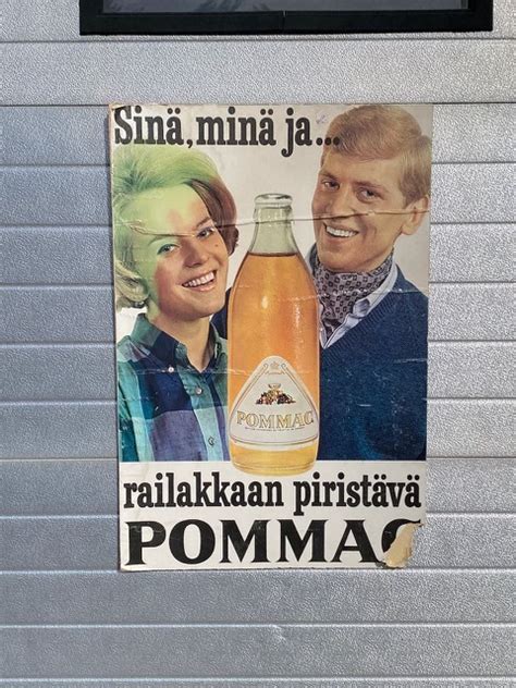 Vanha Pommac Mainos Nostalgiashop