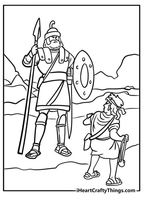 30 David And Goliath Coloring Pages 100 Free To Print