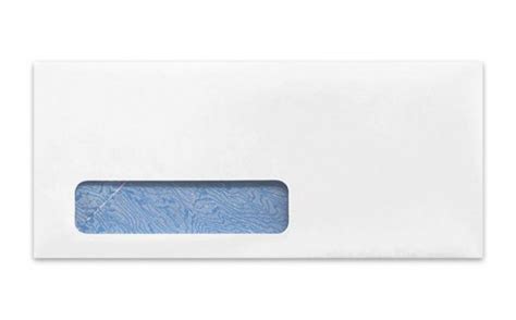 10 Standard Window Envelope Blue Security Tint Speedy Envelopes