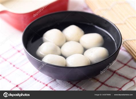 Tangyuan Chinese Dessert Made Ball Glutinous Rice Flour Filled Black