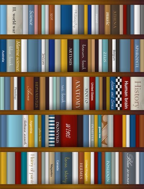 Fond De Livres Illustration Vectorielle Réaliste Vecteur Premium