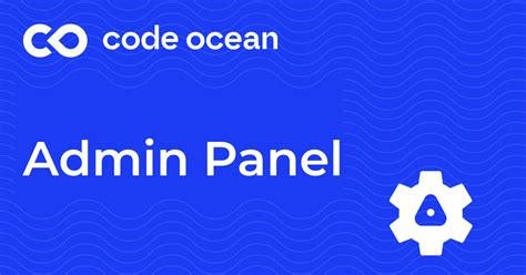 Admin Panel Code Ocean