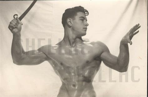 1950s Beefcake Physique Orig Silver Gelatin Photo 4x6 Muscle