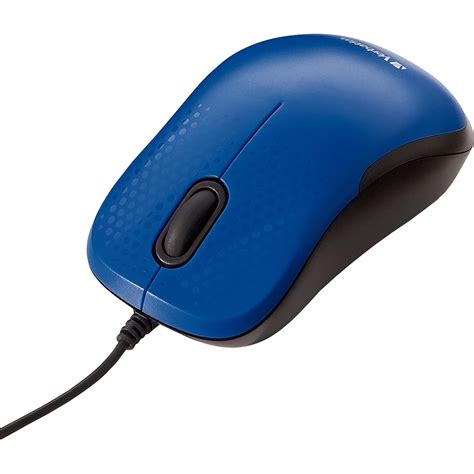 Verbatim Silent Corded Optical Mouse Blue Optical Cable Blue