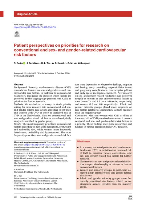 Pdf Patient Perspectives On Priorities For Research On Conventional