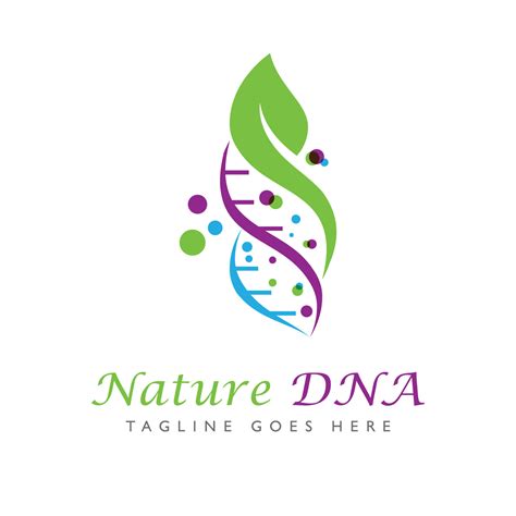 Dna Logo Illustration Vector Template 13444148 Vector Art At Vecteezy