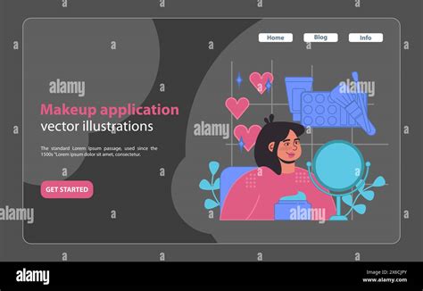 Makeup Application Tutorial A Cheerful Woman Engages With Various