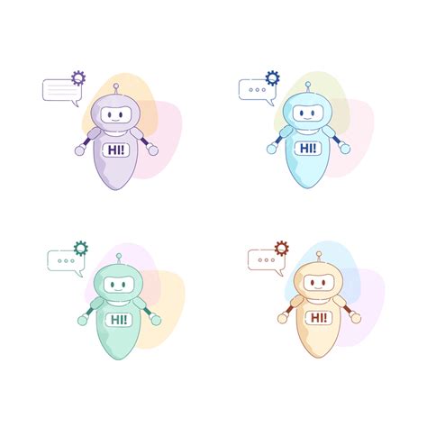 Flat Character Set Vector Hd Images Set Vector Flat Illustration Support Automatic Flat Png