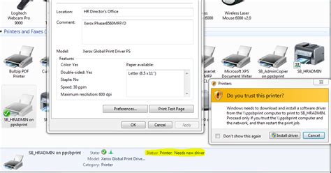 Determining Printers With State Needs New Driver Via Wmi Vbs Server Fault