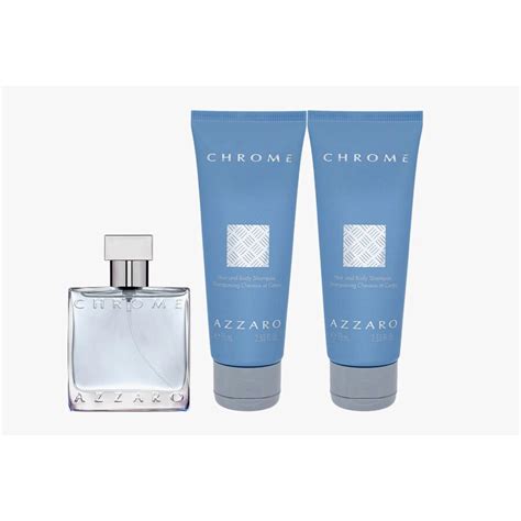Azzaro Mens Chrome T Set Fragrances 608940587676 Fragrances Chrome Jomashop