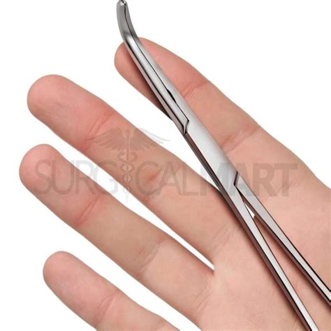 Lahey Gall Duct Forceps 7 5 Curved Longitudinal Serrated Jaws