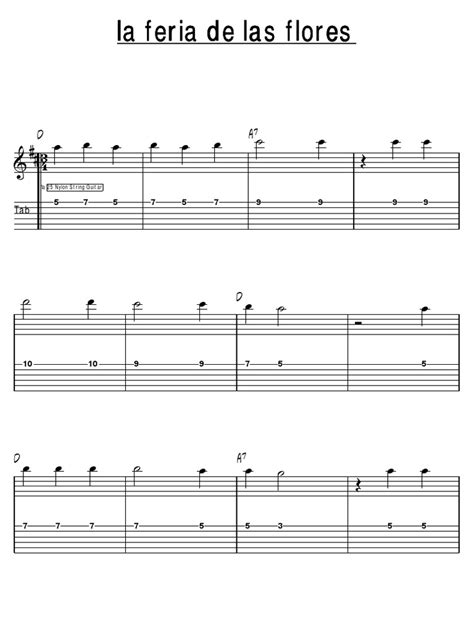 Acordes Y Partituras De La Feria Pdf Instrumentos De La Familia