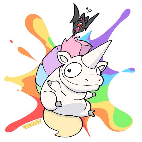 Rainbow Horse And Bitey Bat By Sometinycritter On Newgrounds