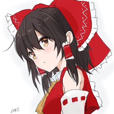 巫女灵梦博丽灵梦女孩图片尺寸1019x1019 Bobopic