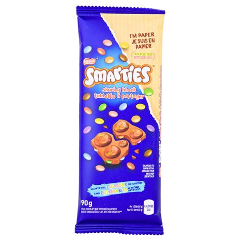 Nestle Smarties Milk Chocolate Tablet Bar Candy Funhouse Candy Funhouse Us