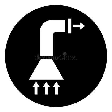 Air Extraction Symbol Sign Vector Illustration Isolate On White Background Label Eps10 Stock